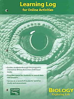 Biology Exploring Life Learning Log for Online Activities by Neil ...