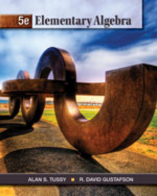 Elementary Algebra by TUSSY/GUSTAFSON, ISBN 9781111567668 at Textbookx.com