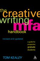 The Creative Writing Mfa Handbook A Guide for Prospective Graduate ...
