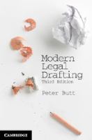 Modern Legal Drafting : A Guide to Using Clearer Language by Butt ...